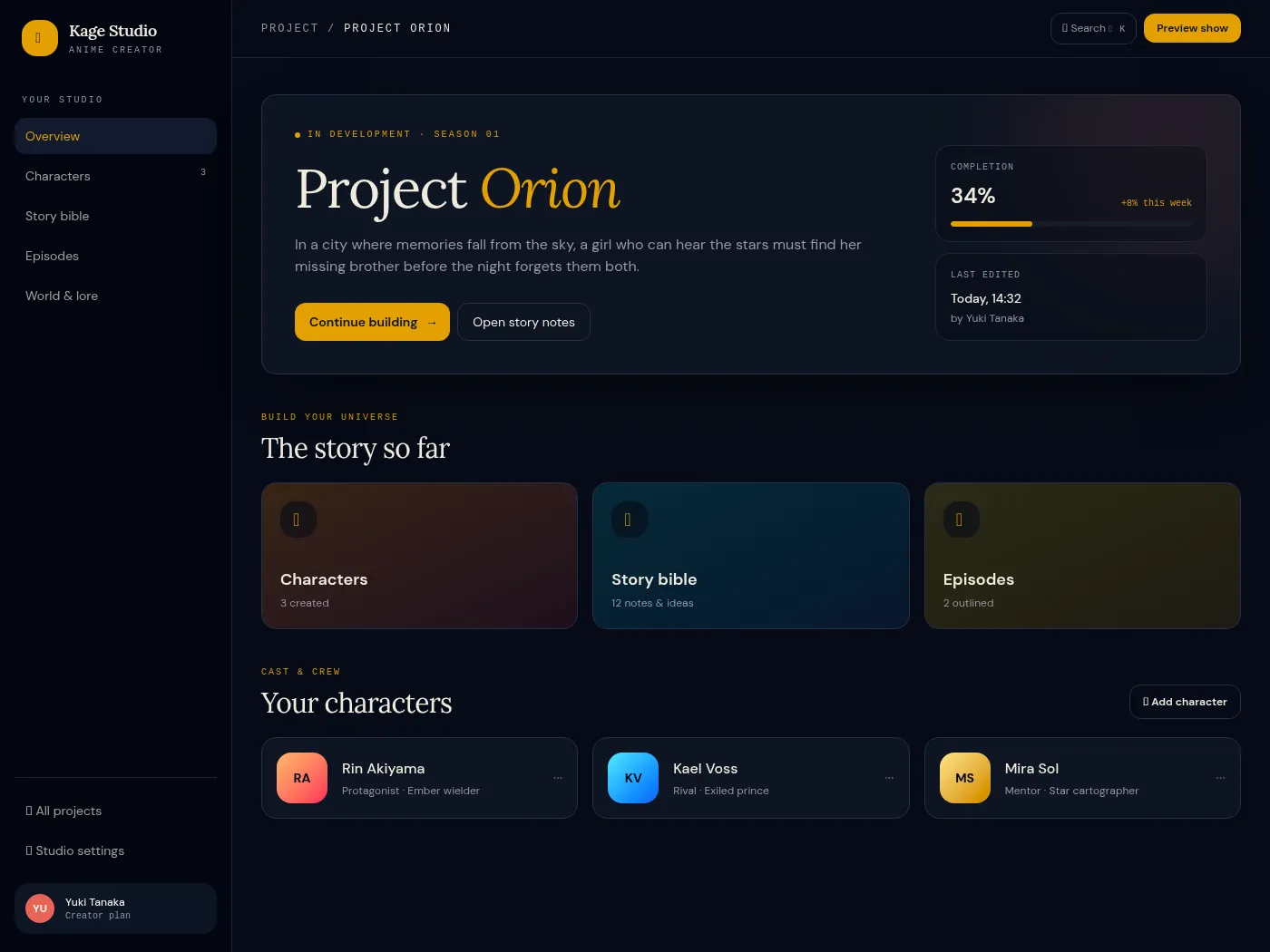 Anime Creator Studio