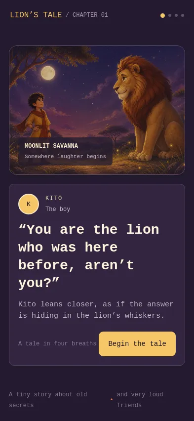 Lion's Tale Adventure