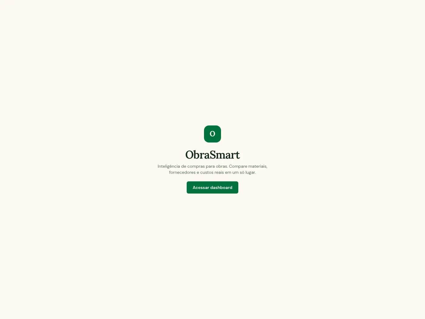 ObraSmart IA Compras Obras