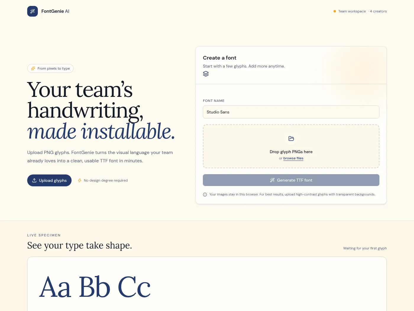 FontGenie AI