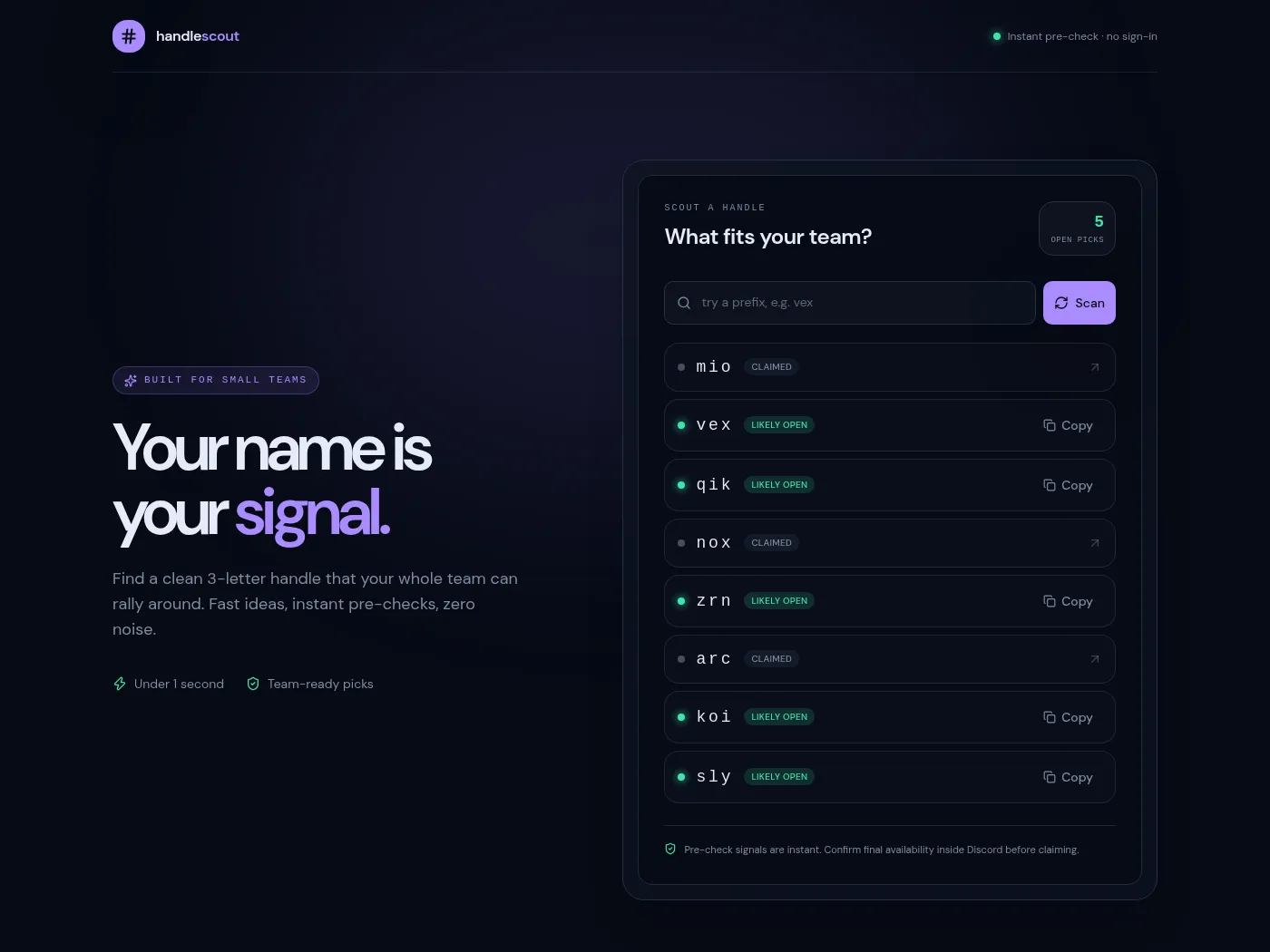 Discord Name Scanner