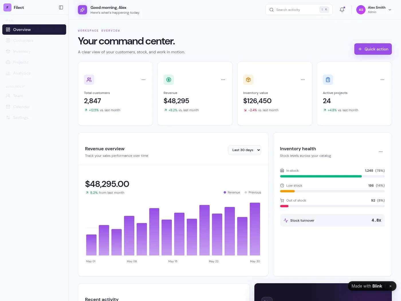 Modern CRM Inventory Suite