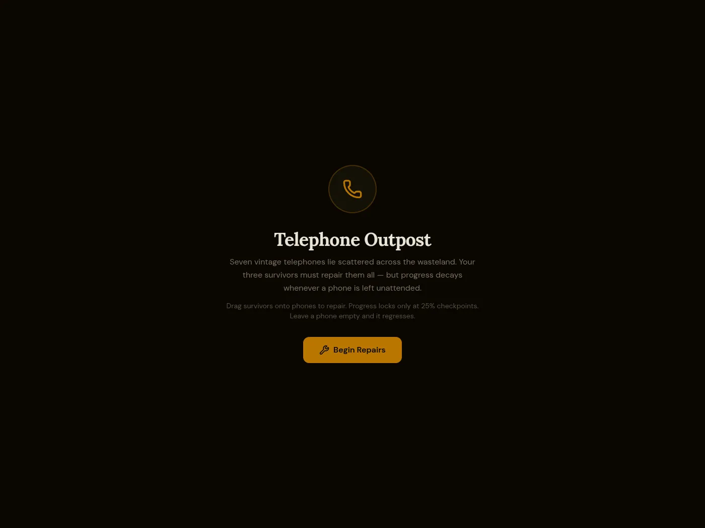 Survivor Repair Phone Game