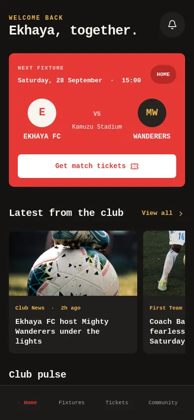 Ekhaya FC Fan Connect