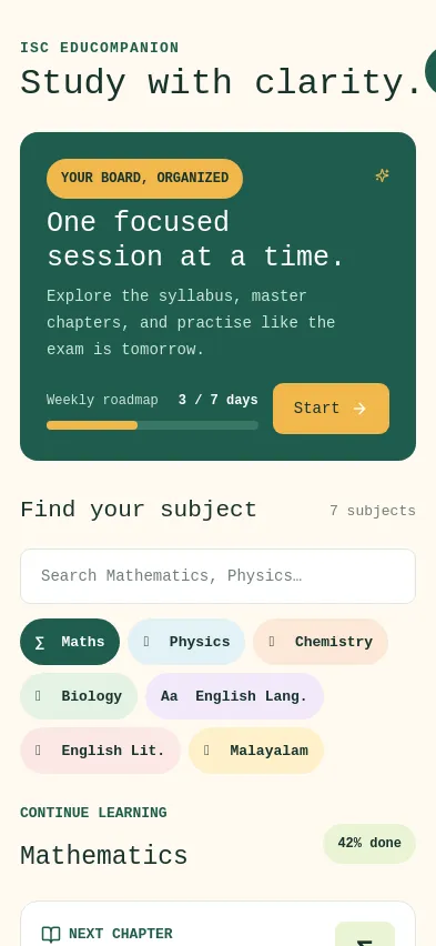 ISC EduCompanion