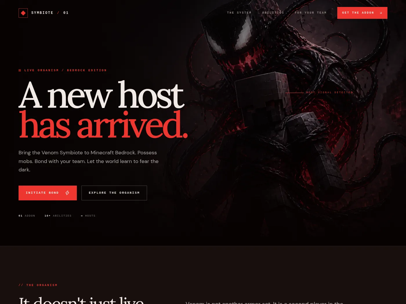 Venom Symbiote Addon