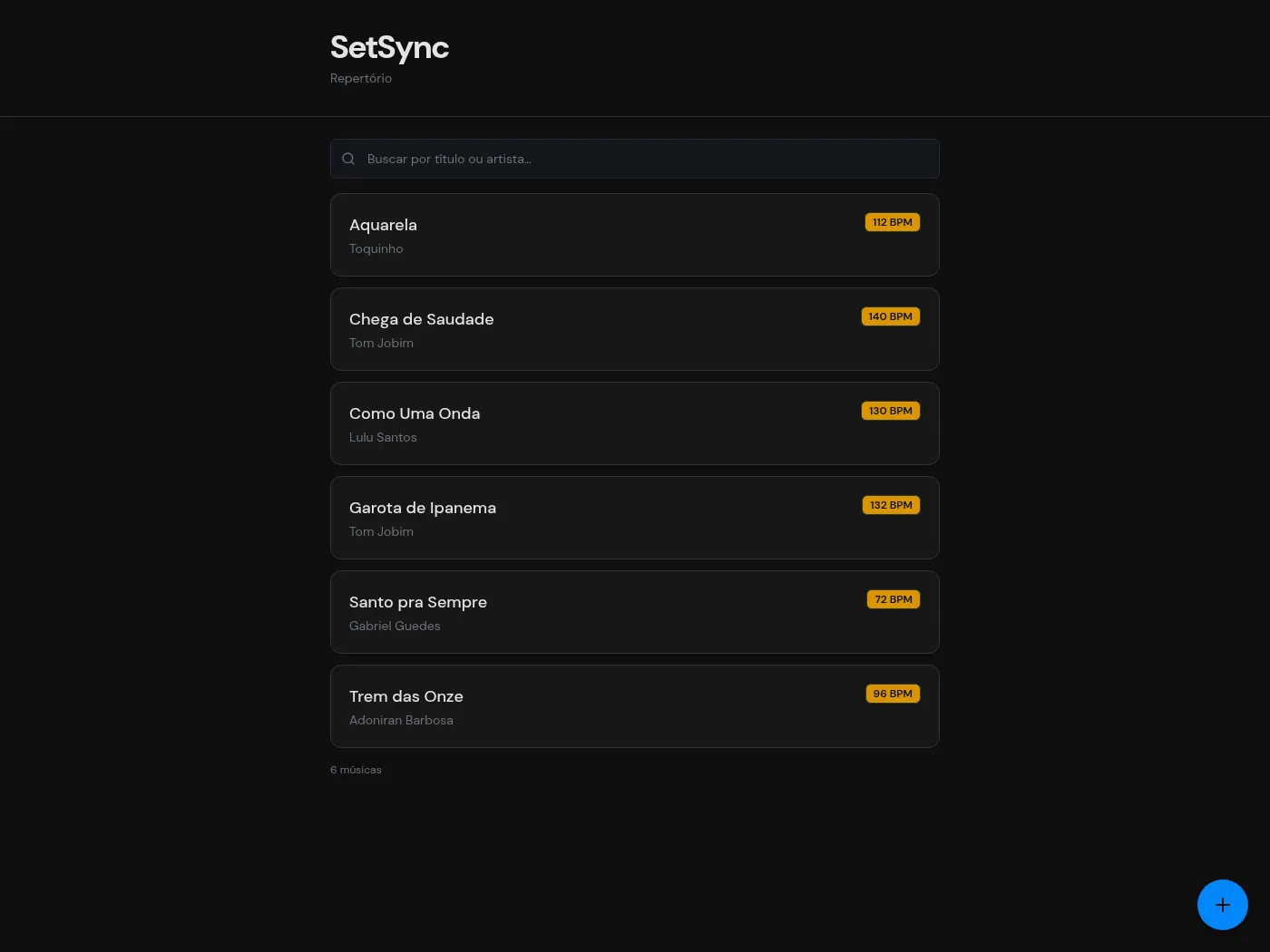 SetSync Live Charts