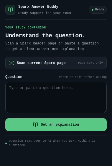 Sparx AI Answer Buddy