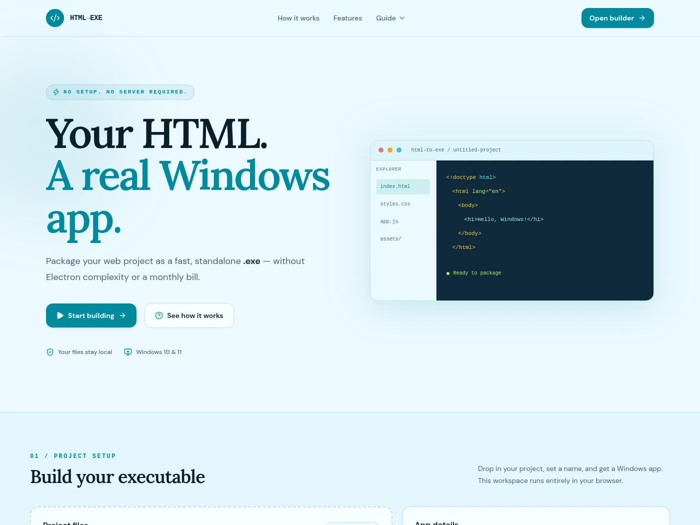 HTML to EXE Converter