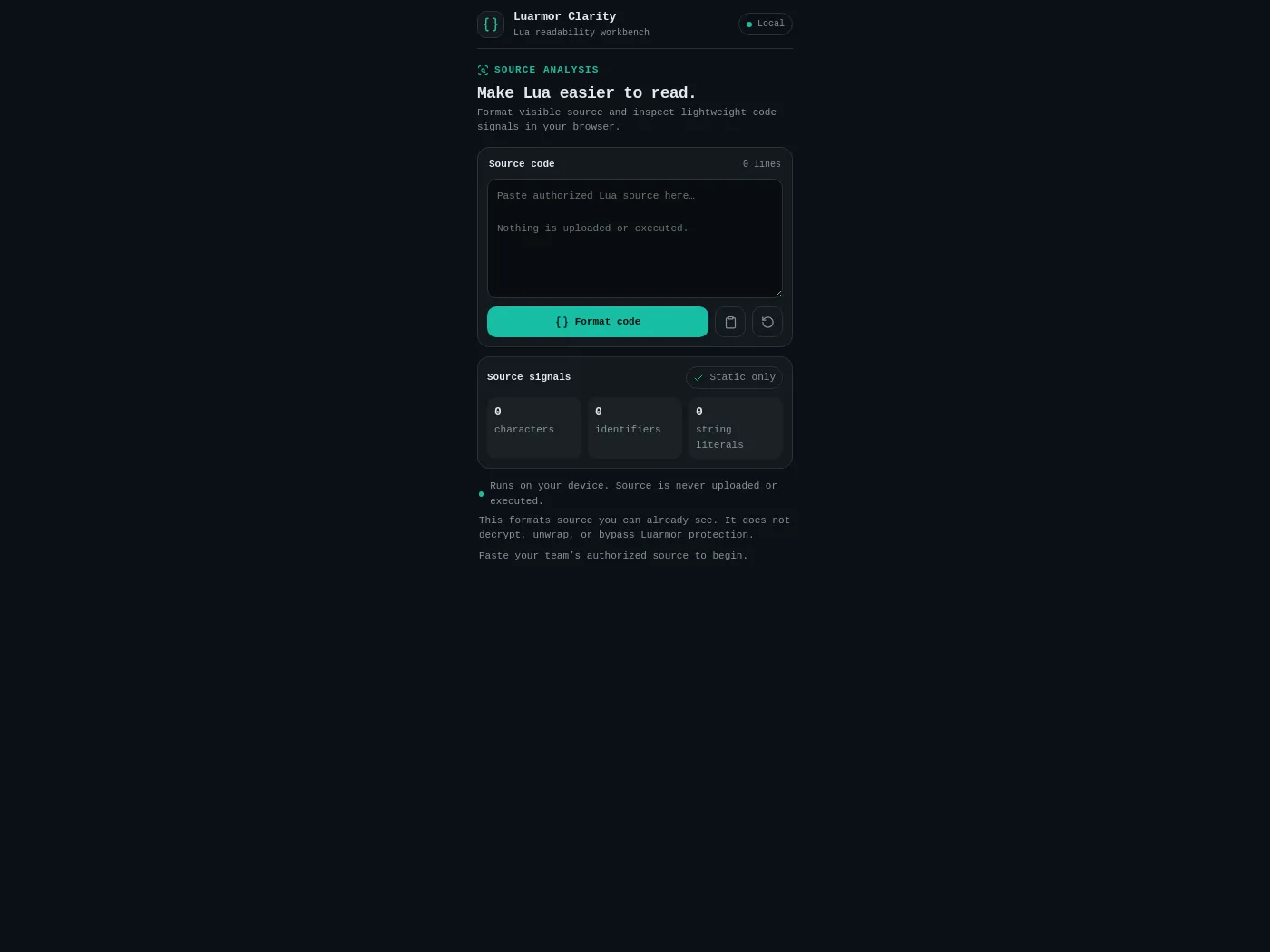 Luarmor Clarity Extension