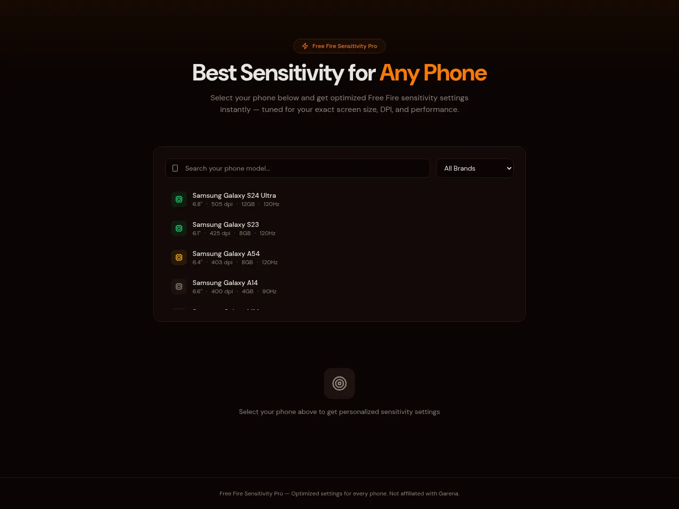 Free Fire Sensibility Pro