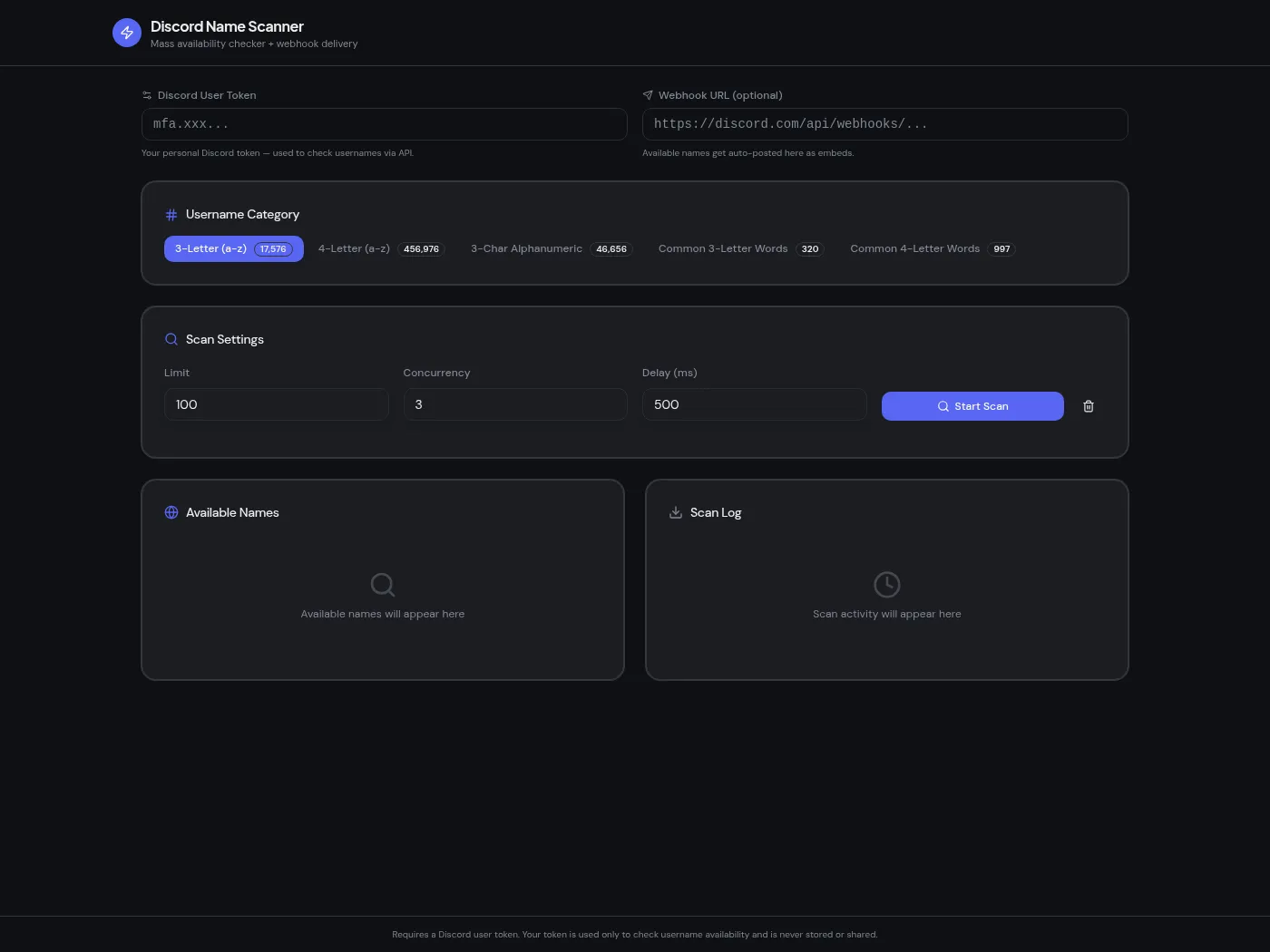 Discord Name Scanner
