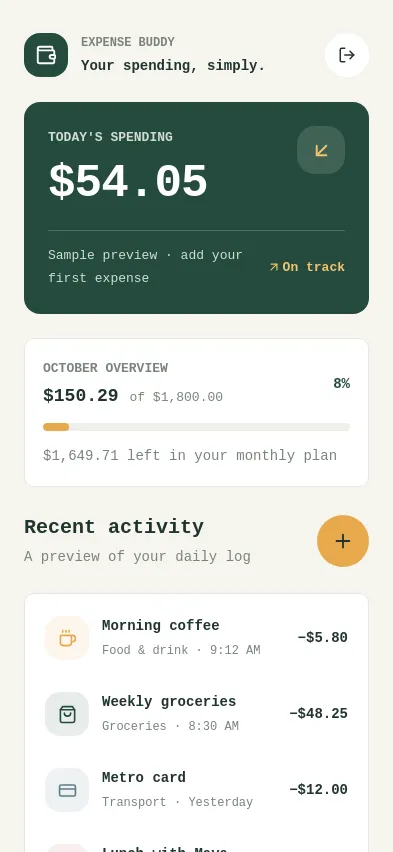 Expense Buddy