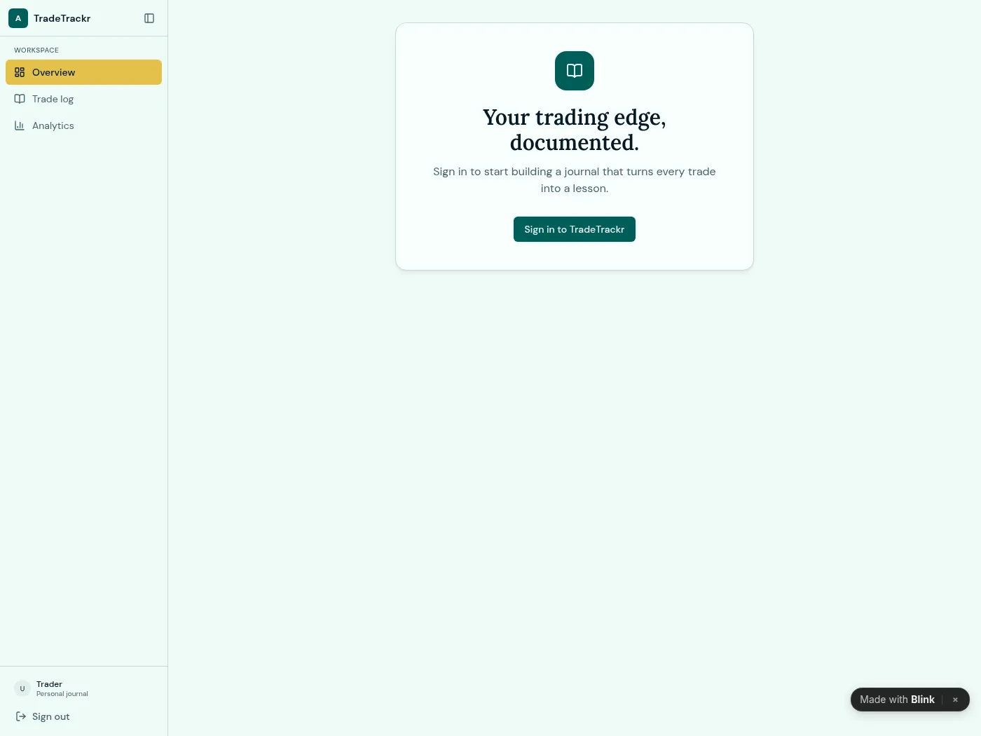 TradeTrackr
