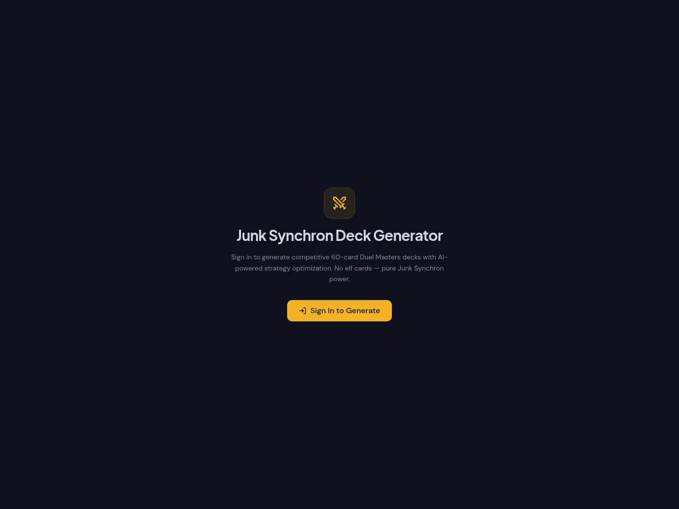Duel Masters Deck Generator