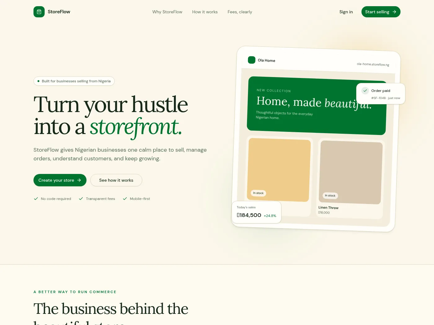 StoreFlow E-commerce SaaS