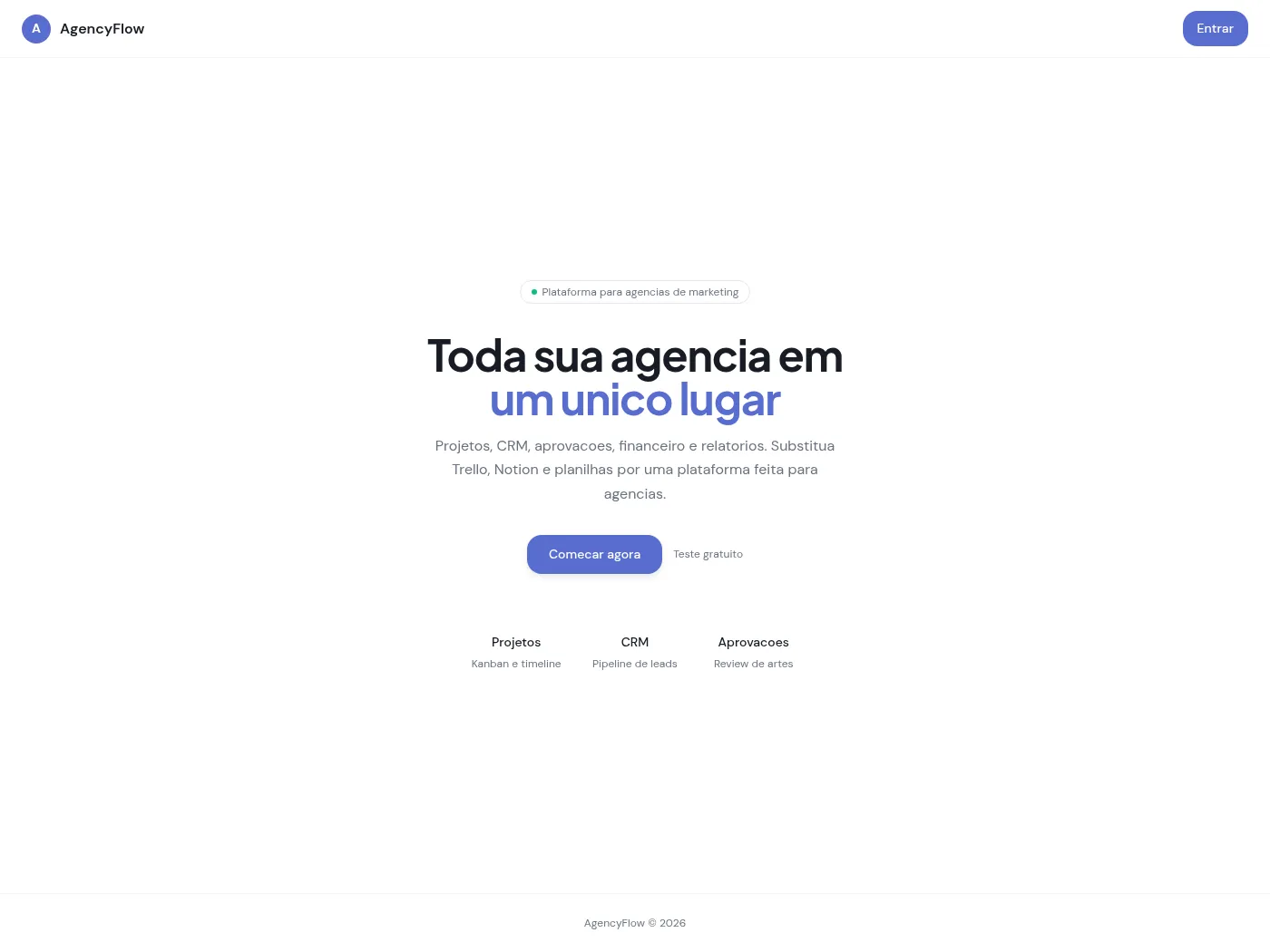 AgencyFlow SaaS Platform