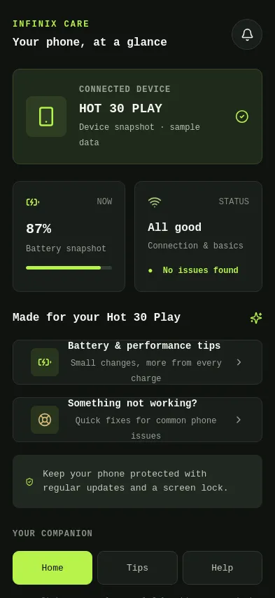 Infinix Hot 30 Companion