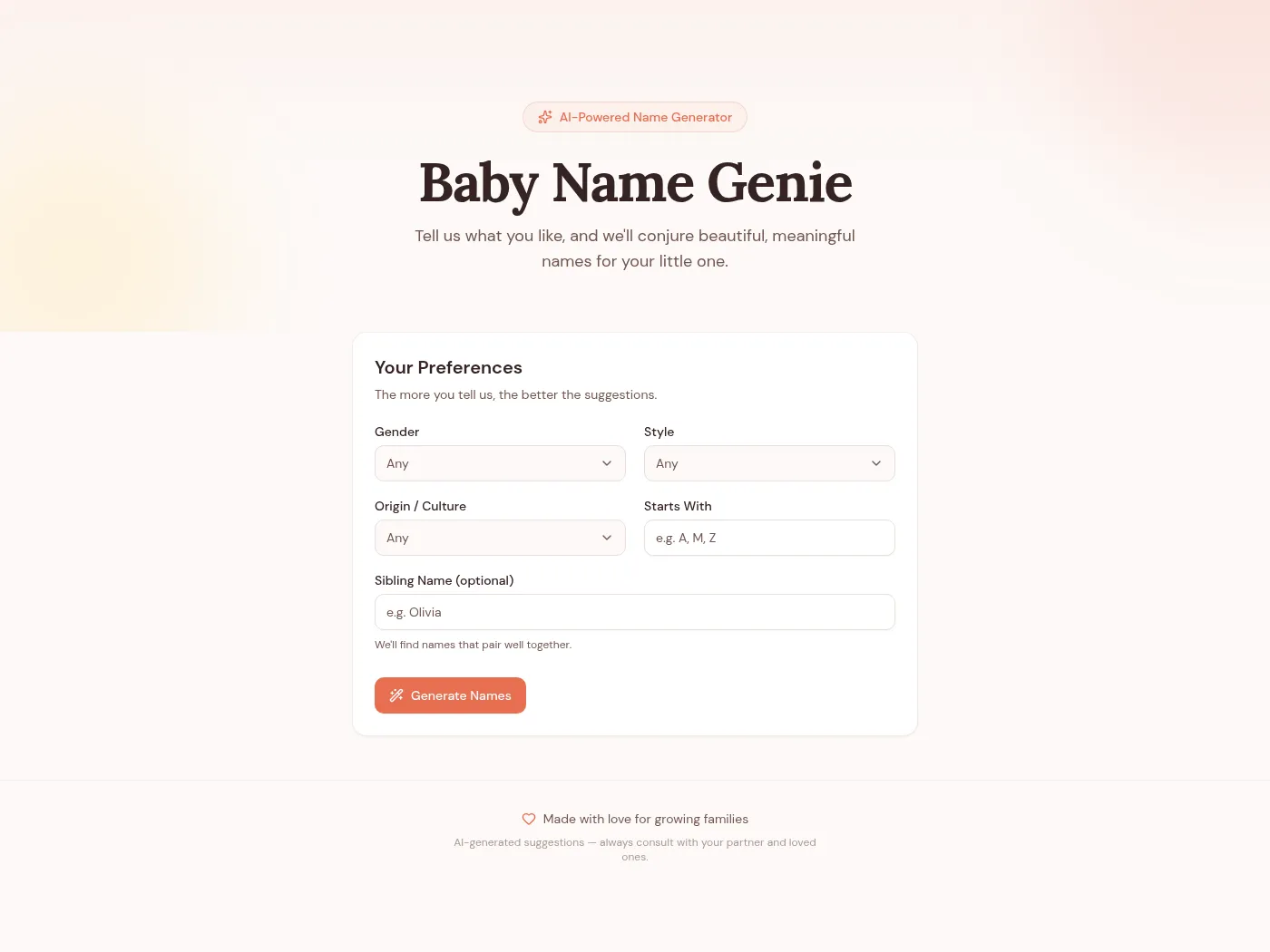 Baby Name Genie