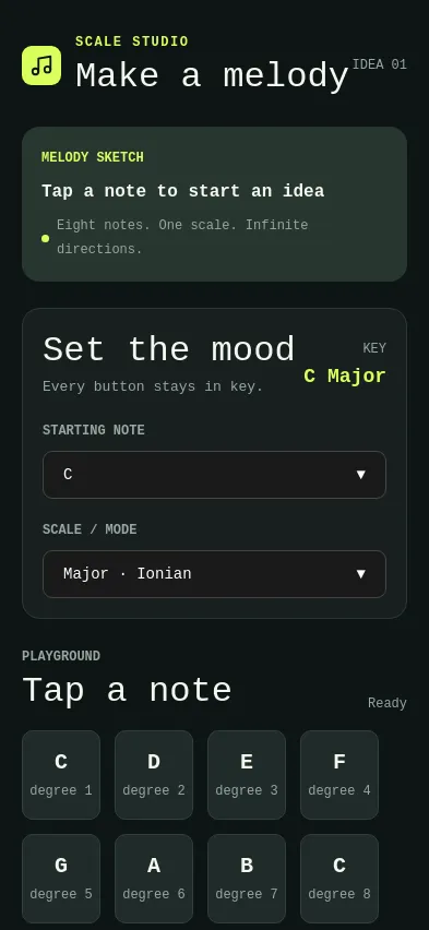 Scale Melody Maker