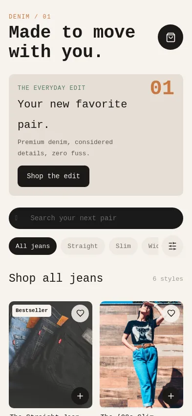 Jeans Shop Mobile