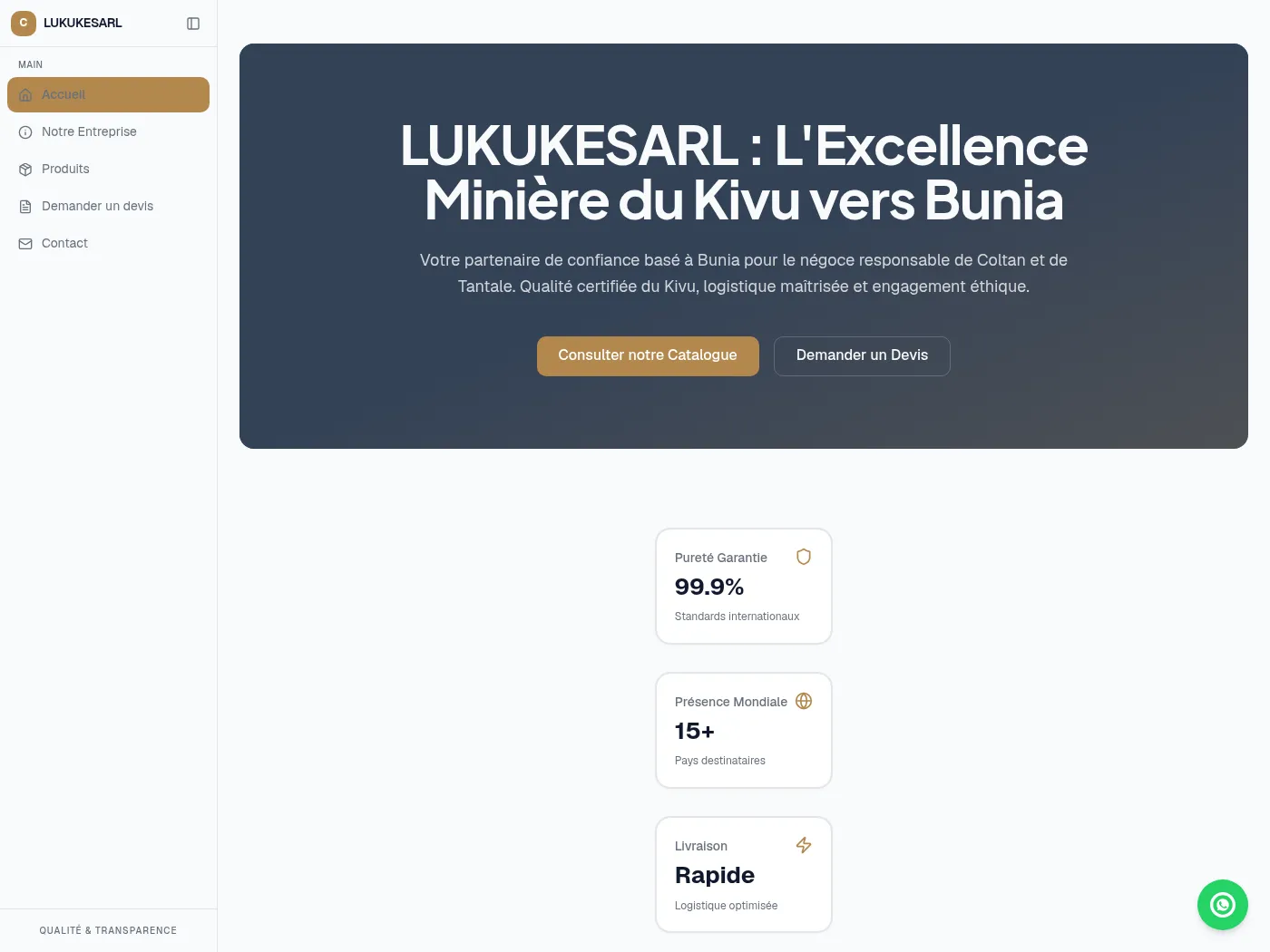 Coltan RDC Trading Hub