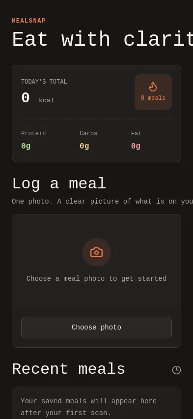 MealSnap Tracker