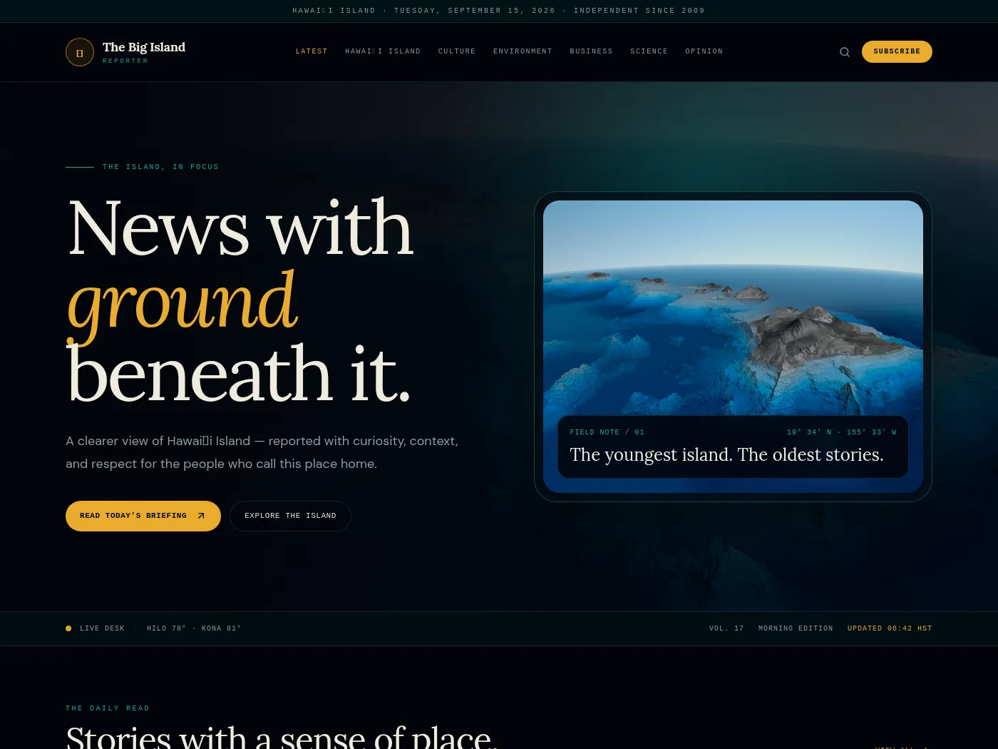 Island News Reimagined