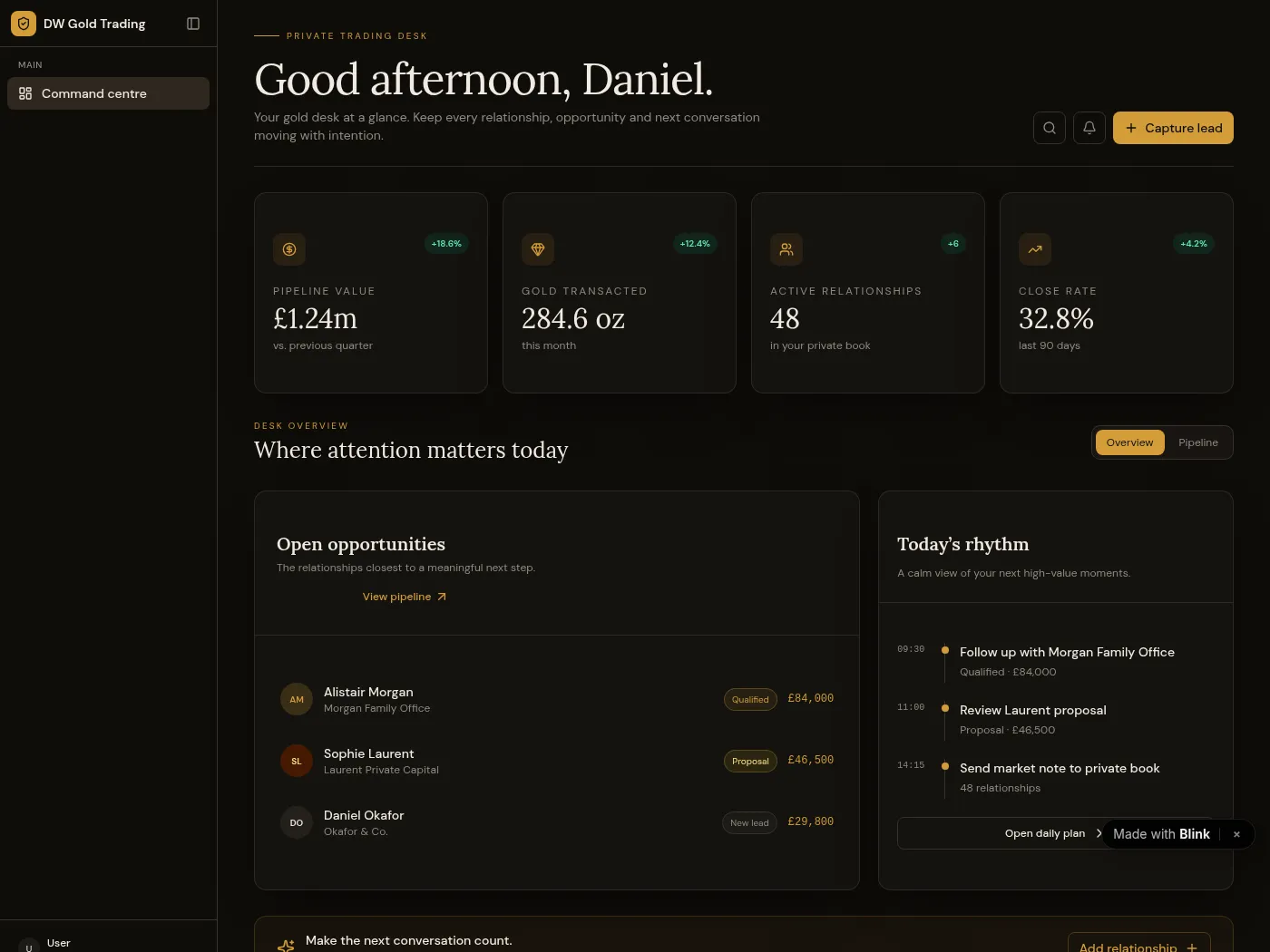 Gold Trader CRM Suite