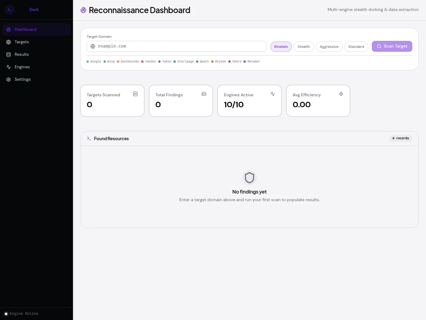 GhostDork Web Engine