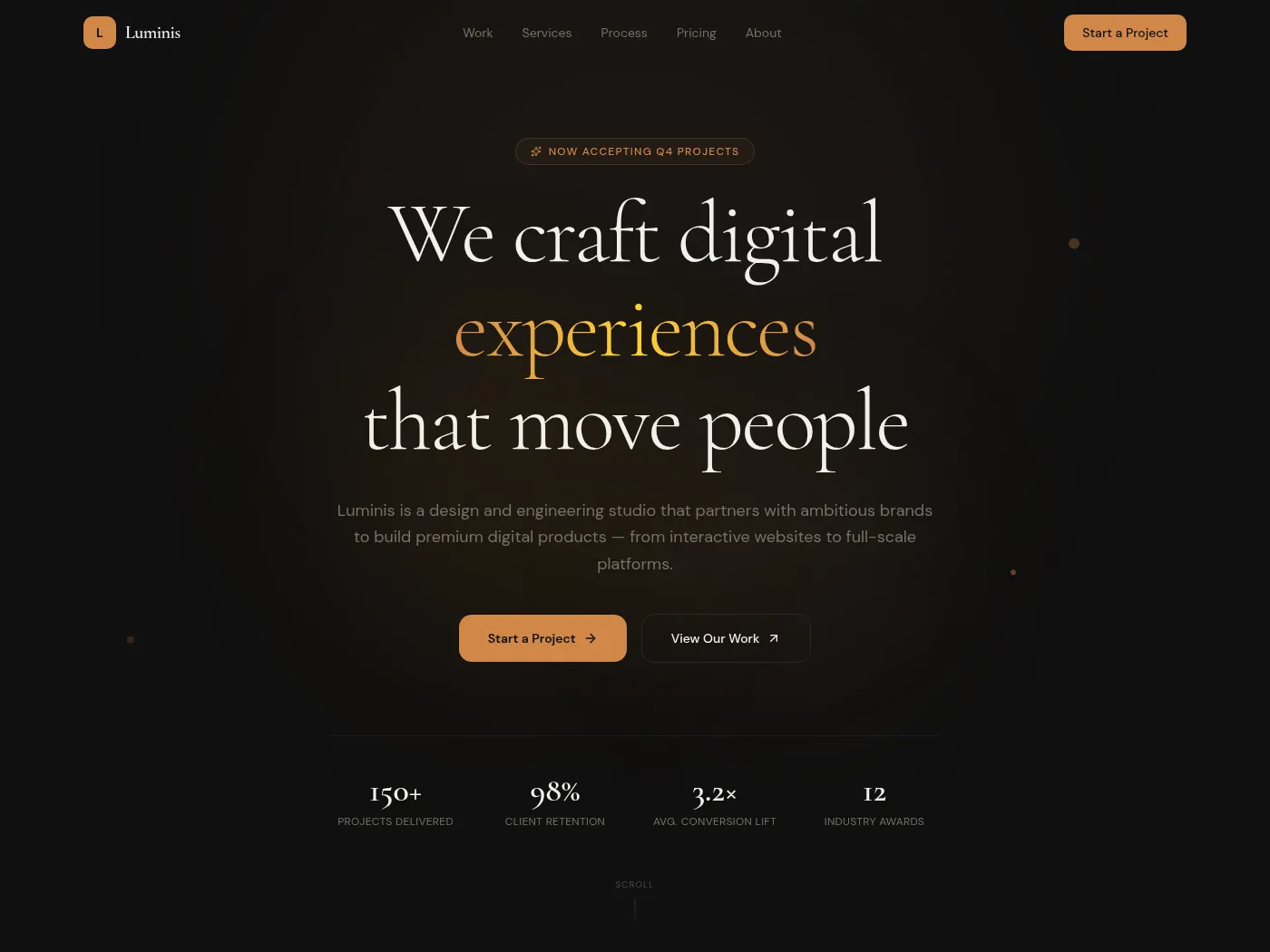 Luminis Premium Website