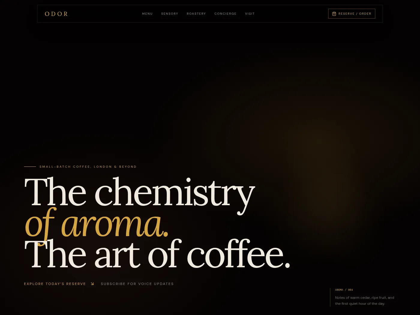 Odor Coffee Luxe Web