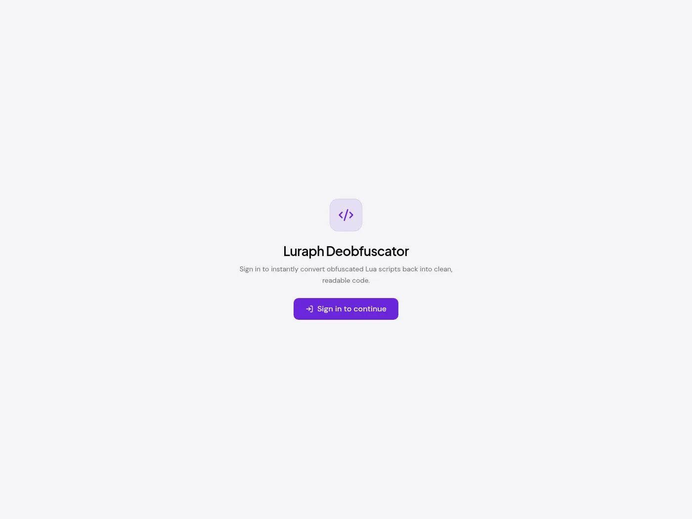 Luraph Deobfuscator Web