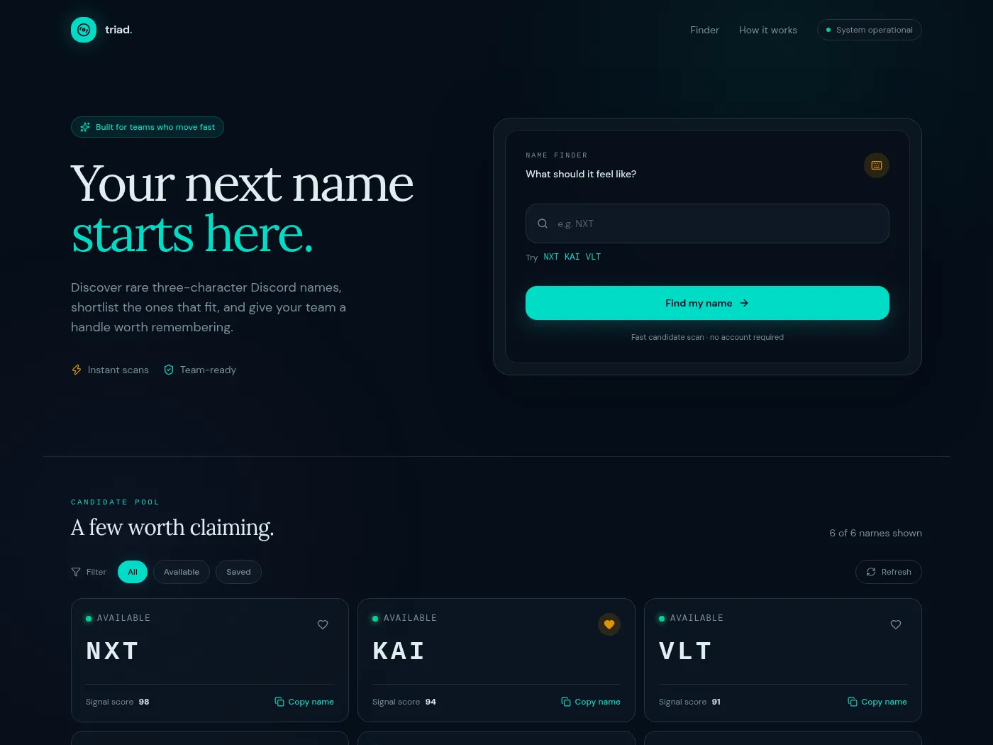 Discord Name Finder