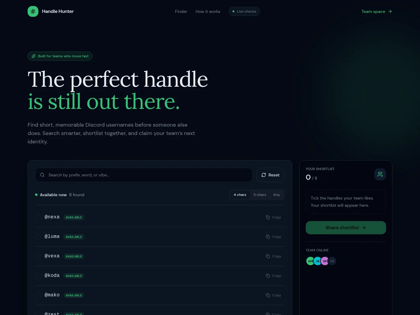 Discord Handle Hunter