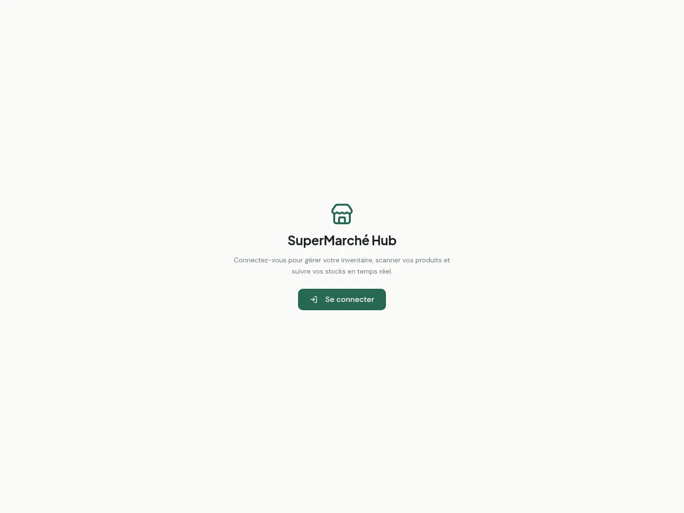 Supermarché Management Hub
