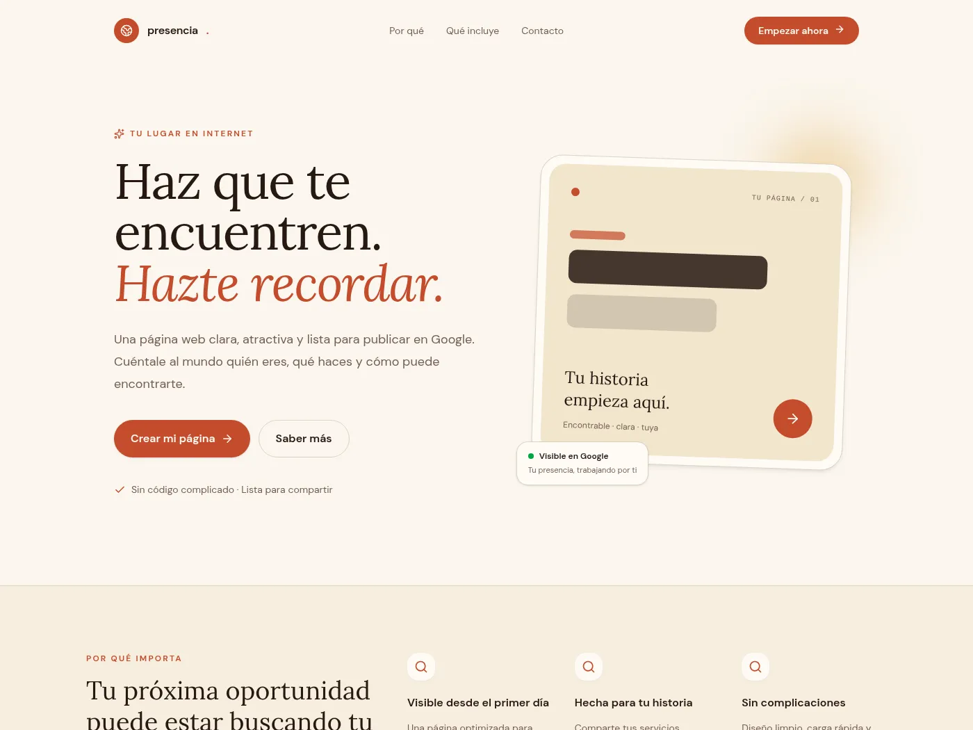Google Launch Webpage