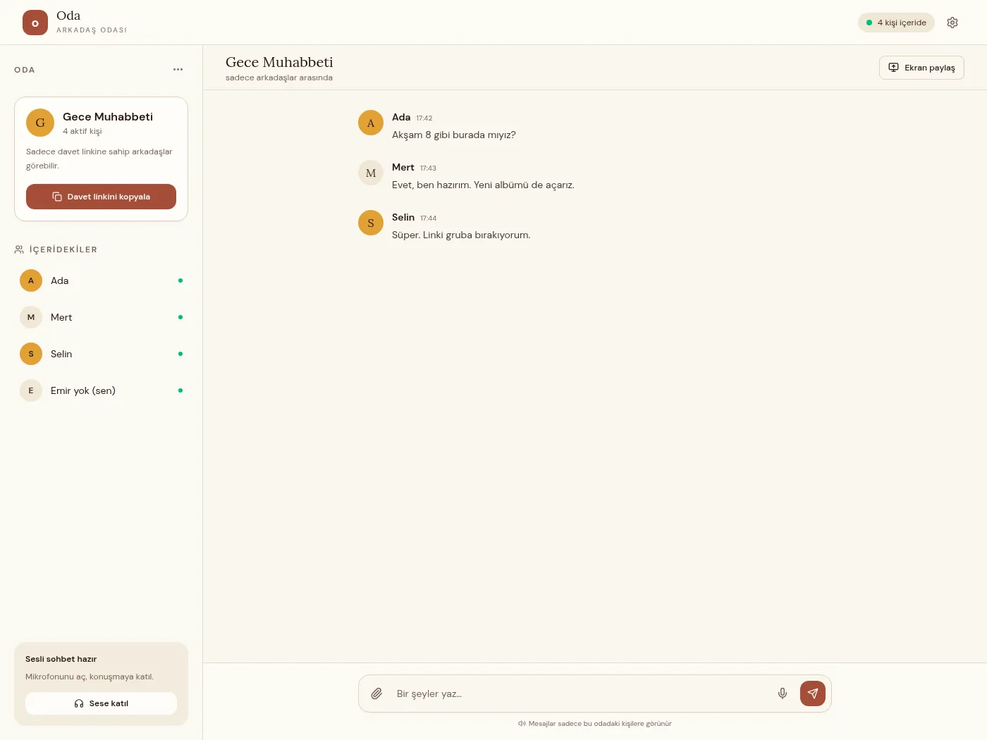 Simple Group Chatroom