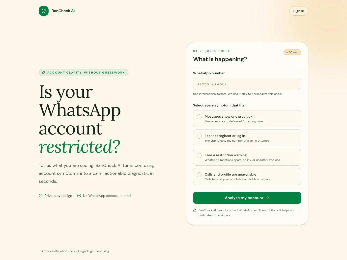 WhatsApp Ban Detector