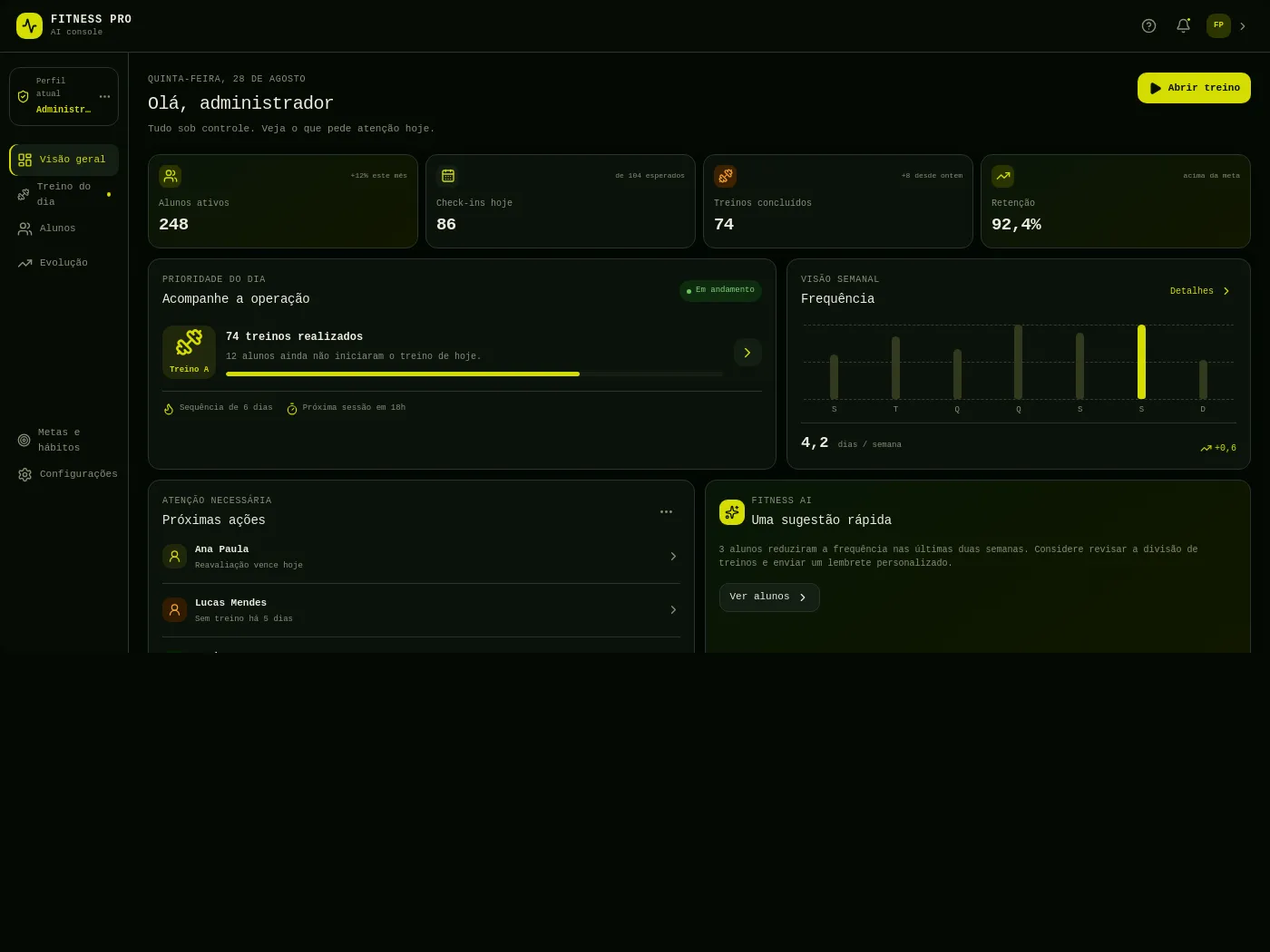 FITNESS PRO AI Console