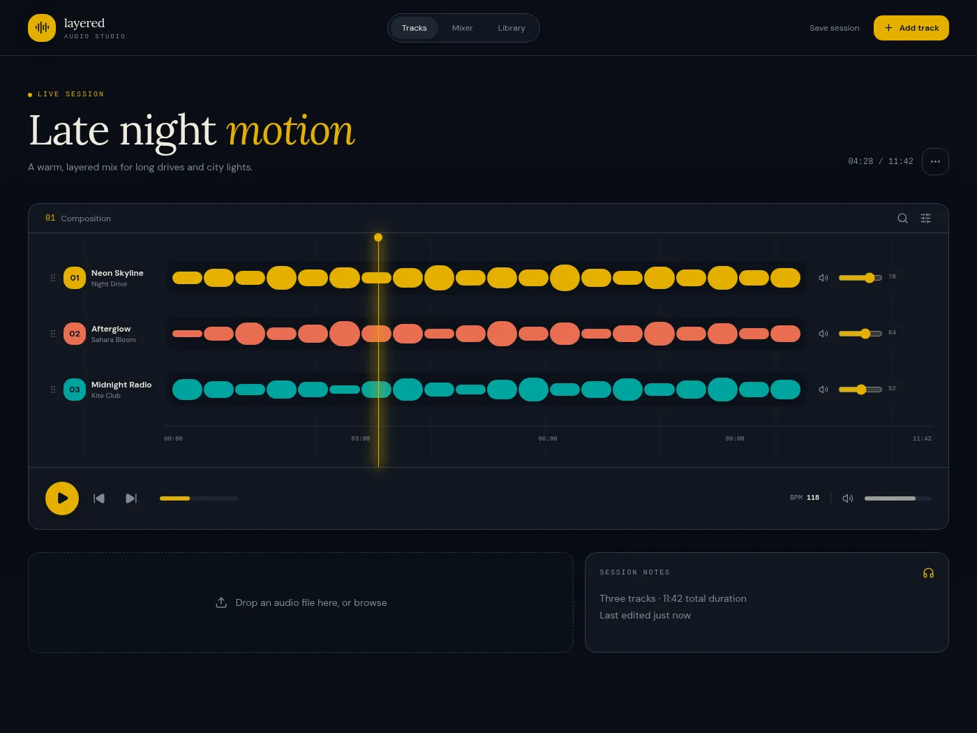 Layered Audio Player