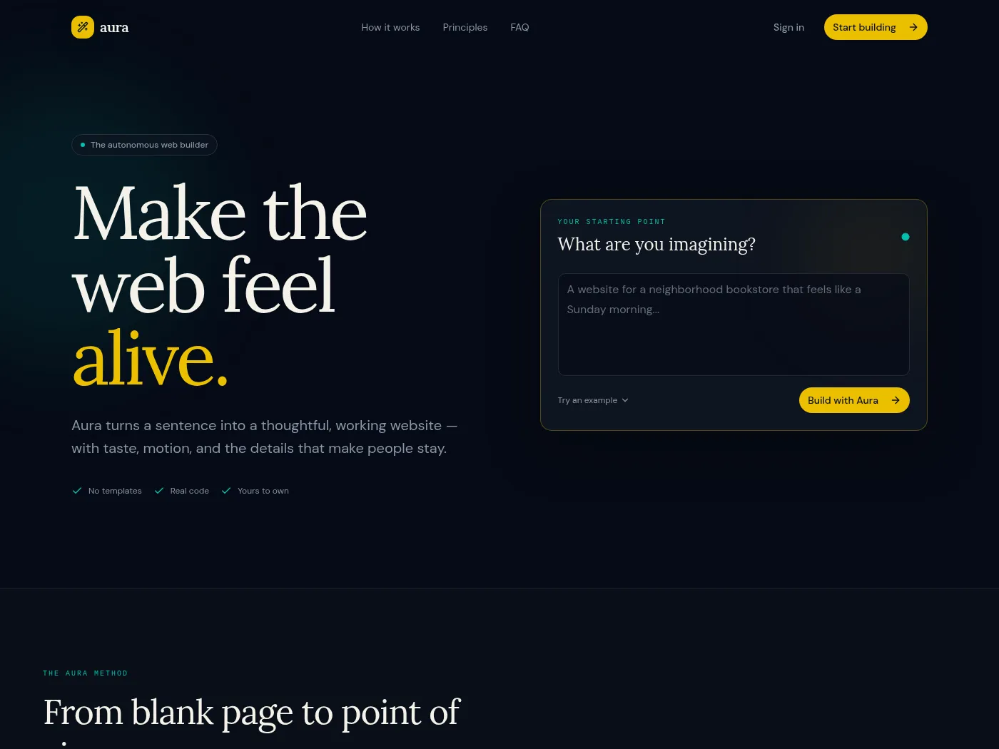 Aura Web Builder