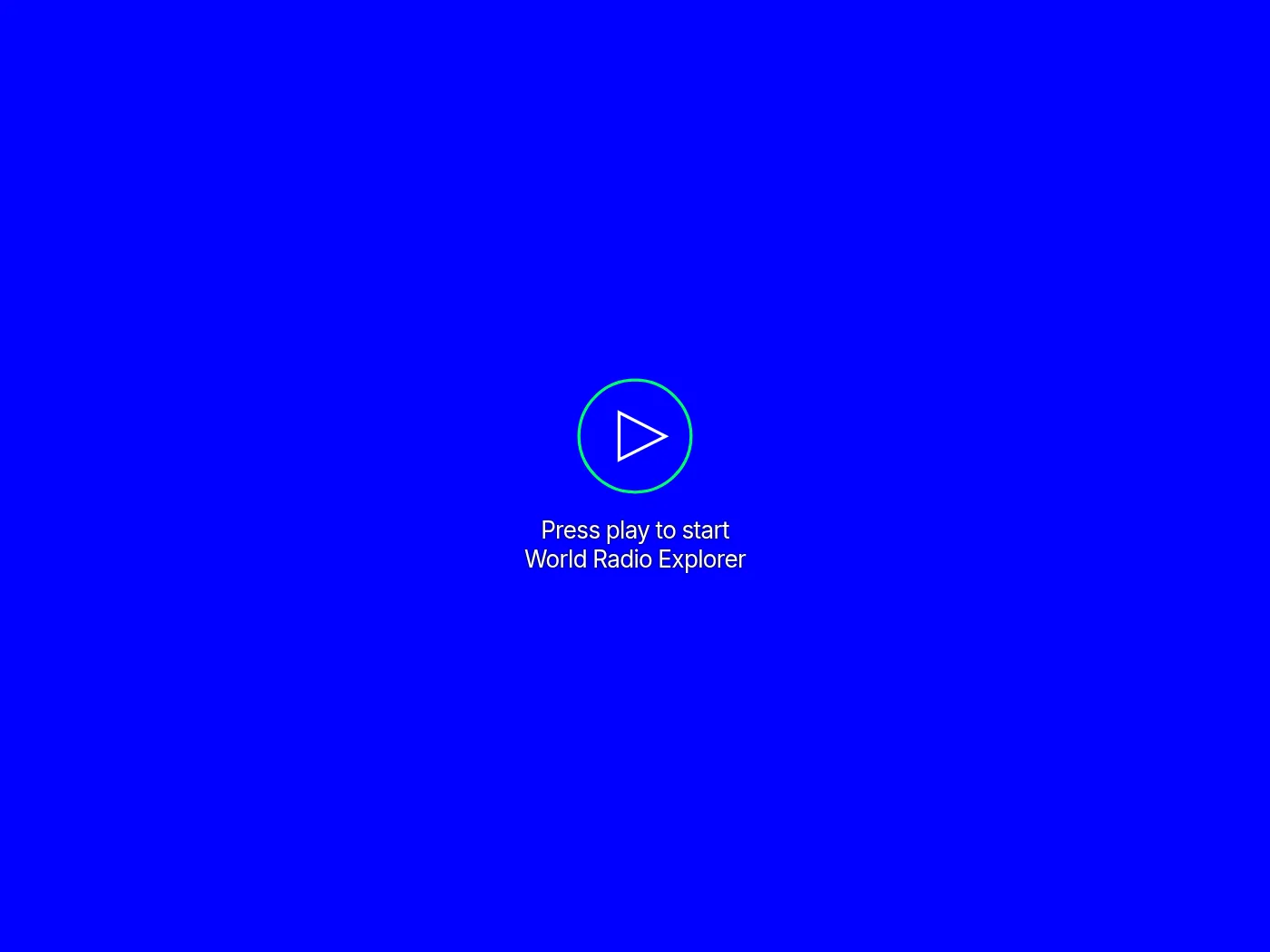 World Radio Explorer