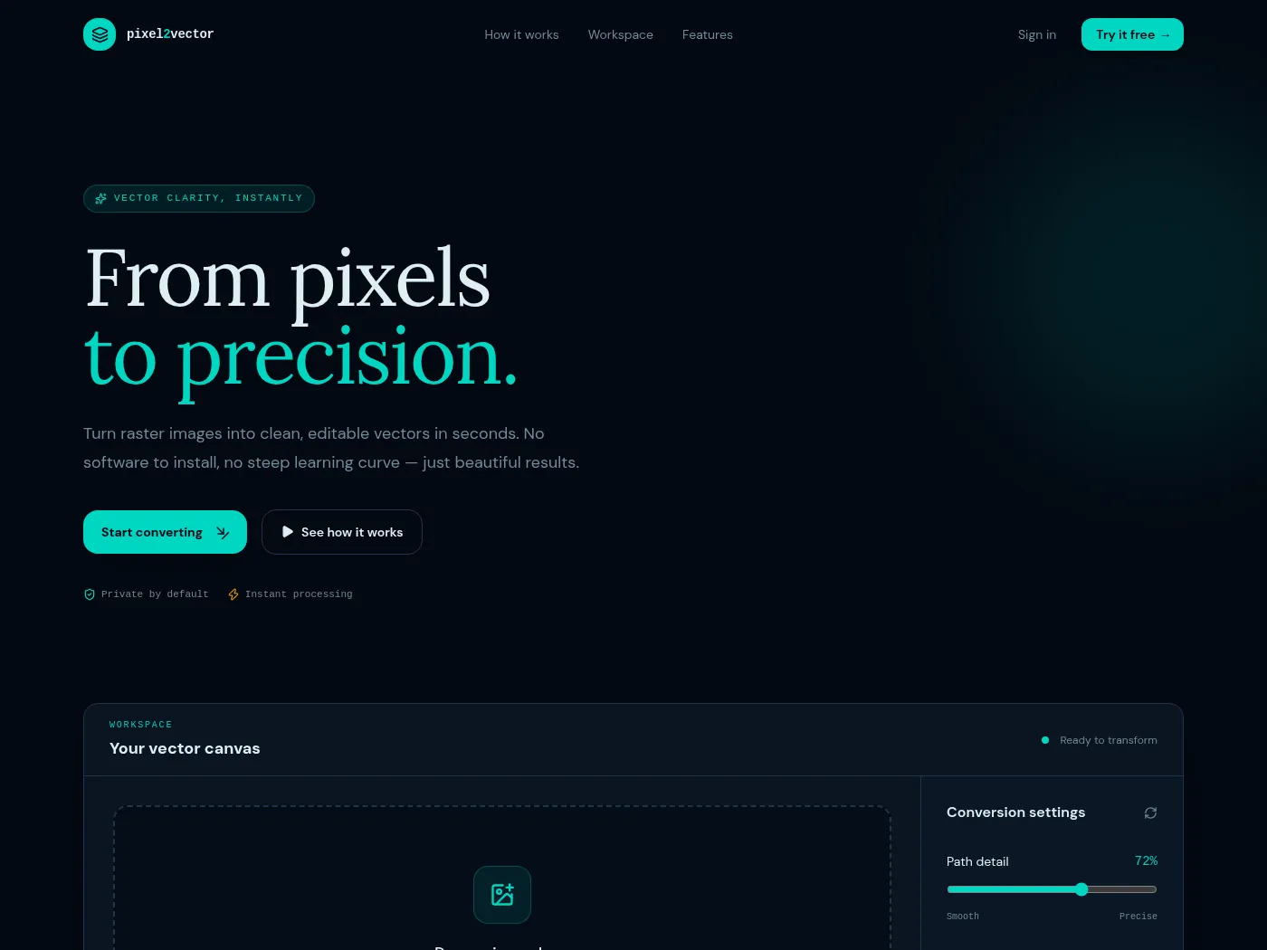 Pixel2Vector Web Tool