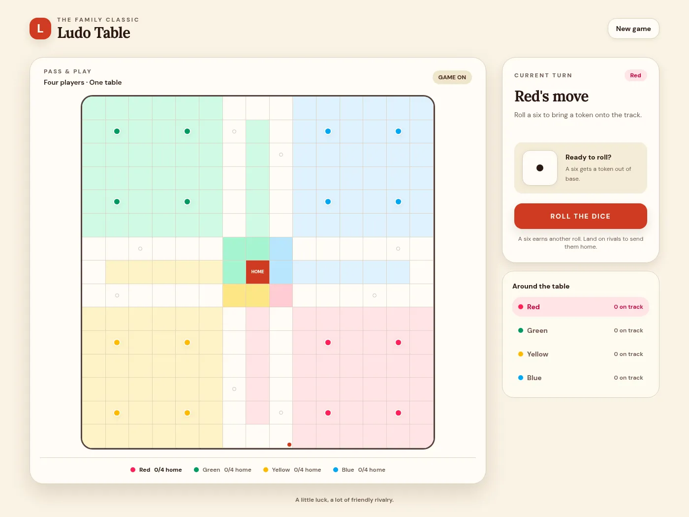 Ludo Dice Game Web