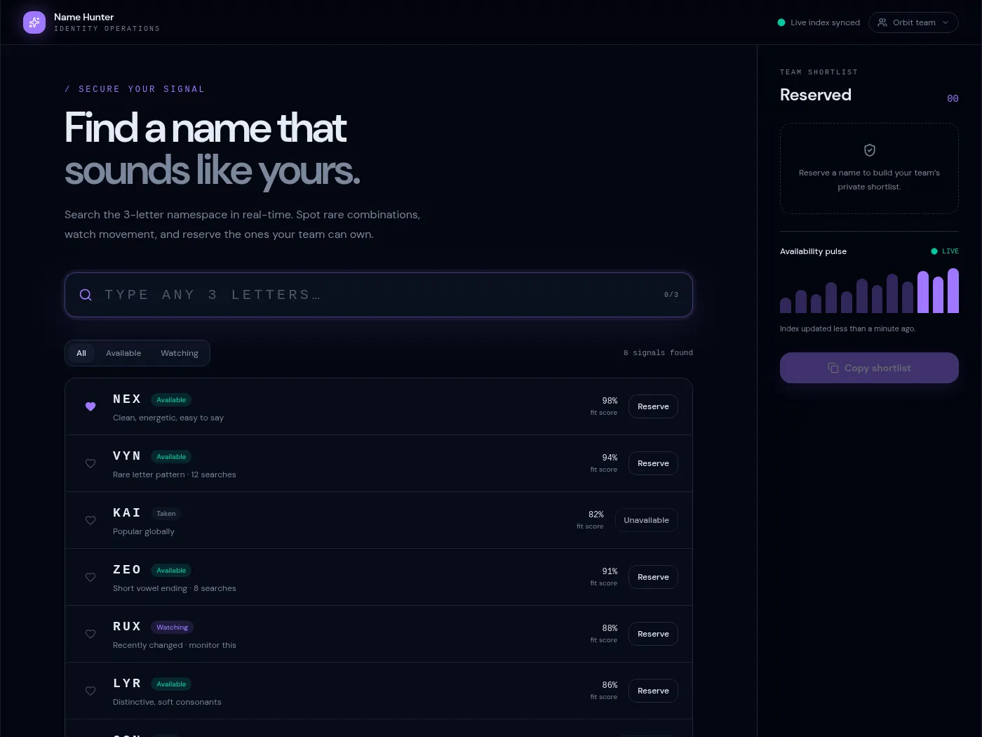 Discord Name Hunter