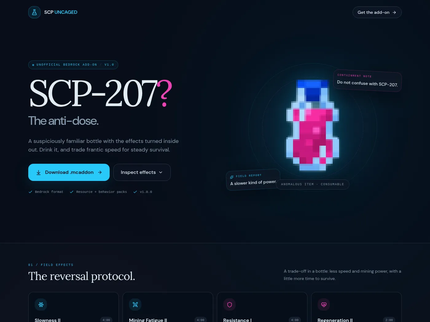SCP Uncaged Addon