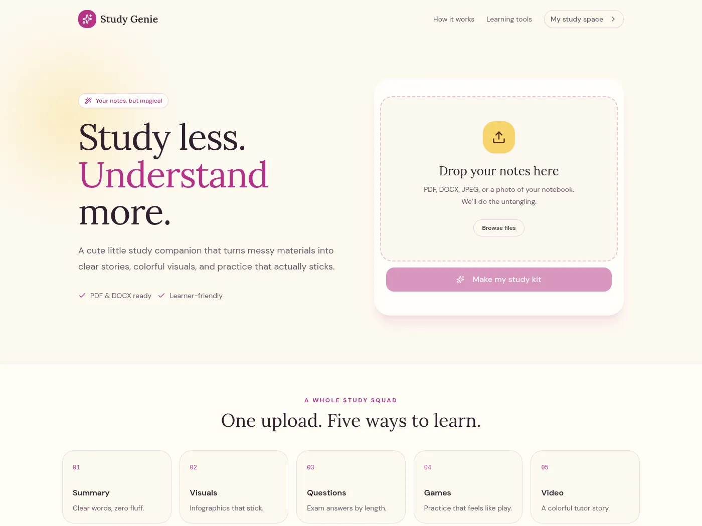 Cute Study Genie