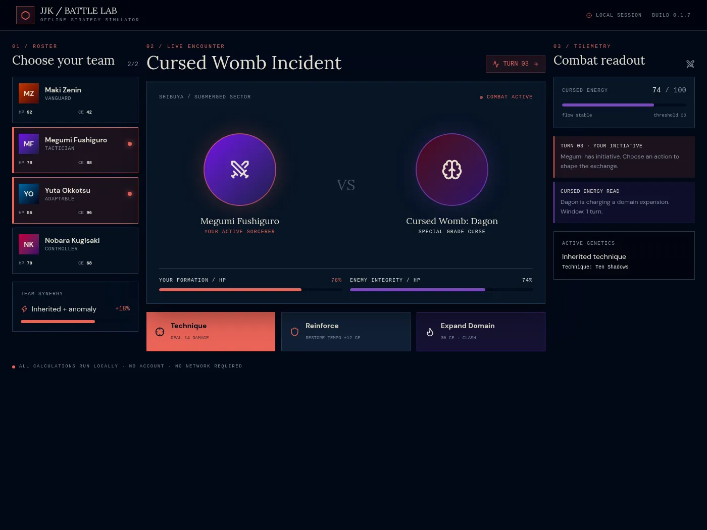 JJK Strategy Simulator