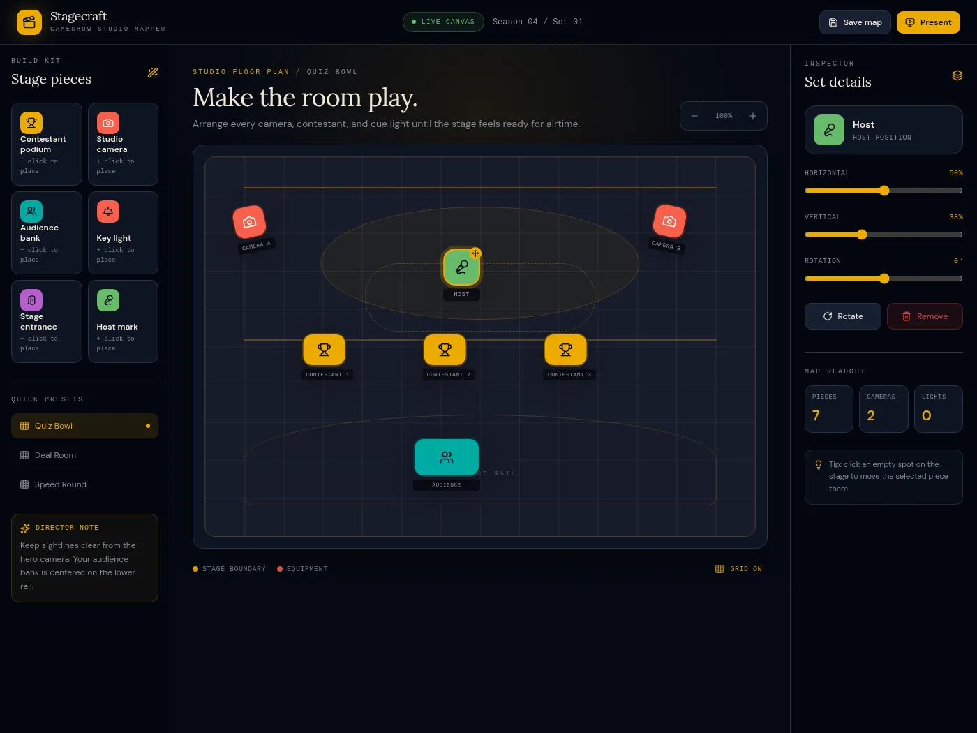 Gameshow Studio Mapper